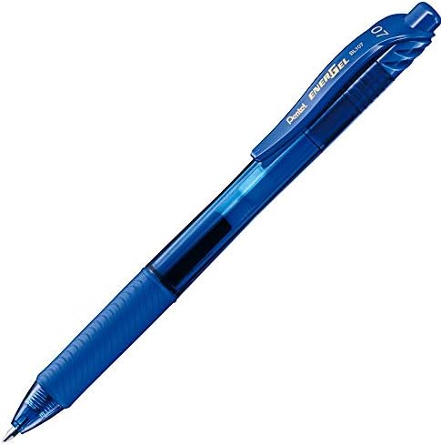 Pentel BL107-C - Energel X Gel Retractable 07mm BLUE BL107-C PK12 ...
