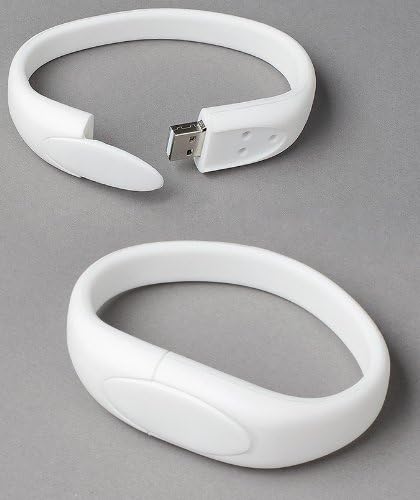 Amazon.com: White Wristband USB Flash Memory Drive 16GB : Electronics