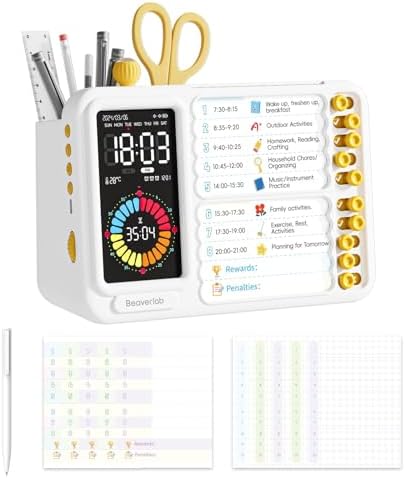 Amazon.com: Visual Timer for Kids Adults, ADHD Timer with Planning ...