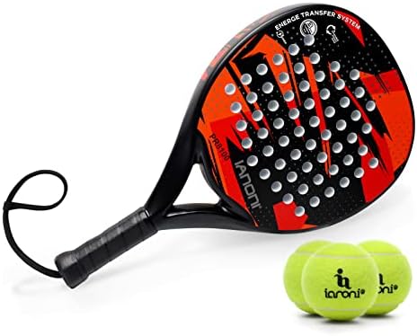 Paddle Tennis Racket Carbon Fiber Surface With EVA Memory Flex Foam ...