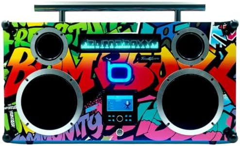 Amazon.com: Bumpboxx Freestyle Pro Retro Boombox Bluetooth Speaker, Up ...