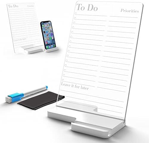 DeskBoard Buddy Desktop Whiteboard - Desk Dry Erase Easel Board Pad for ...