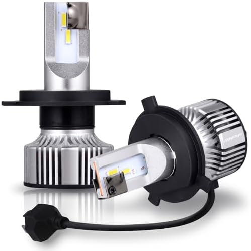 Amazon | IPF ヘッドライト フォグランプ LED 車用 H4 Hi Lo切替 4000lm 3200lm 6500K ホワイト 12V用 2本入 車検対応 ドライバーユニット一体型 ...