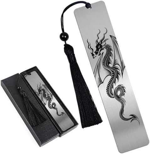 Amazon.com: Berirexrion Fourth Wing Dragon Bookmark - Fantasy Sward Book Marks Vintage Tassel ...
