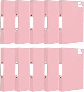 Pack of 10 A4 Pastel Ring Binders with 40mm Spine Label File Folder ...