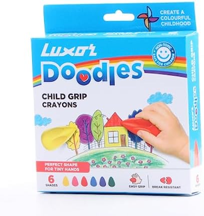 ArtBee Finger Crayons For Toddlers,12 Colors Finger Paint Palm Grip ...