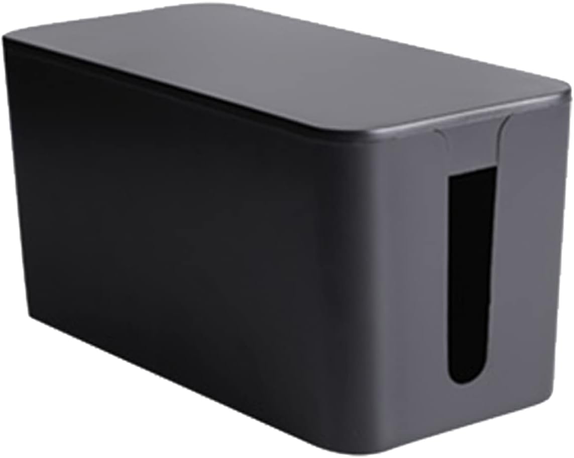 Amazon.com: Changsuo Cable Management Box with Bamboo Lid Small Cable ...