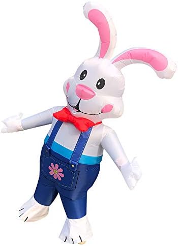 Amazon.com: RHYTHMARTS Easter Bunny Costume Inflatable Costume Easter ...