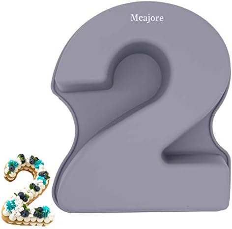 Amazon.com: Small Number Two 2 Wedding Birthday Anniversary Cake Baking ...