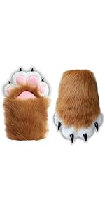 Amazon.com: Custom Furry Paws-Create your desired Fursuit Paws, Rainbow ...