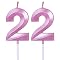 Amazon.com: Red 22nd Birthday Candles for Cakes, Number 22 Candle Cake ...
