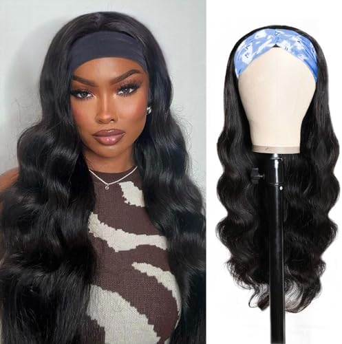 Amazon.com : Aida ble Body Wave Headband Wigs for Black Women Long ...