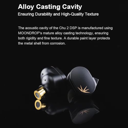 Moondrop Chu II DSP in Ear Monitor Wired Earphone with Mic, 10mm ...