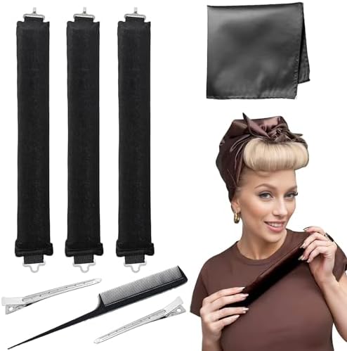 Amazon.com : Heatless Curls Overnight Hair Curlers - 4 Pcs No-Heat ...