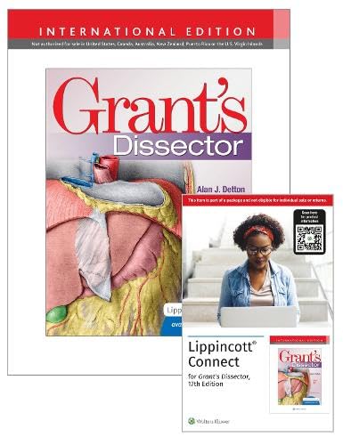 Grant's Dissector 17e Lippincott Connect International Edition Print ...