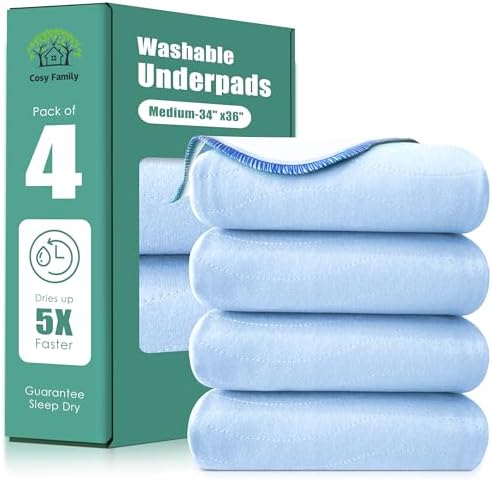 Amazon.com: Bed Pads Washable Waterproof 34" x 36" (Pack of 2 ...