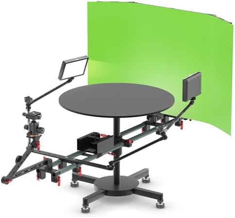 Amazon.com : 360 Rotating Platform,360 Degree Camera Spinner with ...