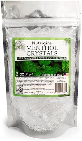 Amazon.com: Nutrigins Menthol Crystal 2 oz - Pure Organic 100% Natural ...