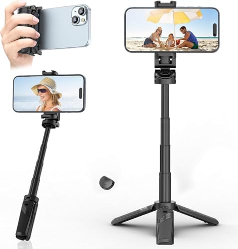 Amazon.com: ULANZI JJ02 Selfie Stick Tripod, Extendable Grip Phone ...