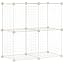 Amazon Basics 6 Cube Interlocking Storage Unit With Metal Wire Mesh, 60 ...