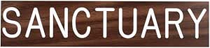 Amazon.com: Sanctuary Wall Adhesive Signs | Sanctuary Wall Decor ...