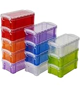Amazon.com - testyu Small Plastic Box, 4.3" X 2.3" X 1.5" Stackable ...