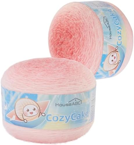 Amazon.com: HouseABC Cake Yarn 2 Pack, 200g (7oz) Each, 456m (499yds ...