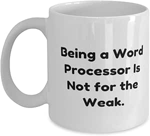 Amazon.com: Regalos de procesador de palabras mordaza, Being a Word ...
