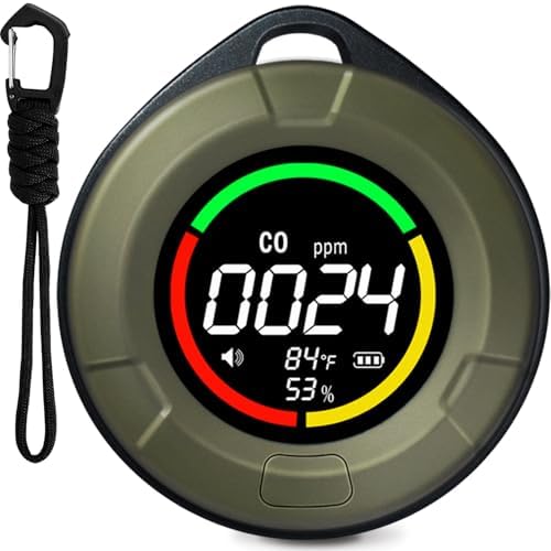 LSENLTY Portable Carbon Monoxide Detectors for Travel, Car, Vehicle ...