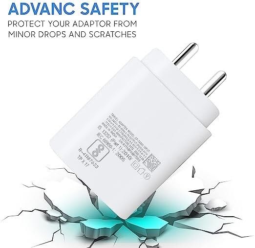 25W C-Type Super Fast Adapter Compatible with Samsung Galaxy M36 5g ...