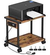 Amazon.com : Printer Stand with Charging Station, 4-Tier Printer Stand ...