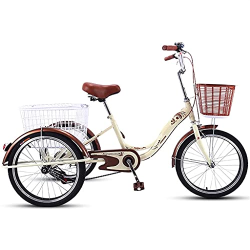 ZJZ Driewielige fiets 20 Inch Trike Fiets Verstelbare Rugleuning Seat 3 ...