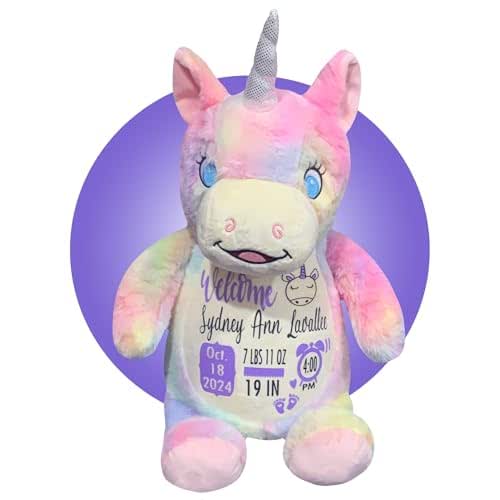 Amazon.com: Birth Stat Stuffed Animal - 18.5" Tall - Birth Announcement ...