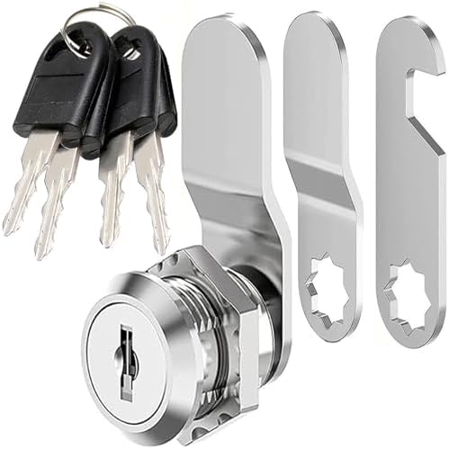 Litensh Letterbox Lock with 4 Keys, Post Box Lock Drawer Lock Lever ...
