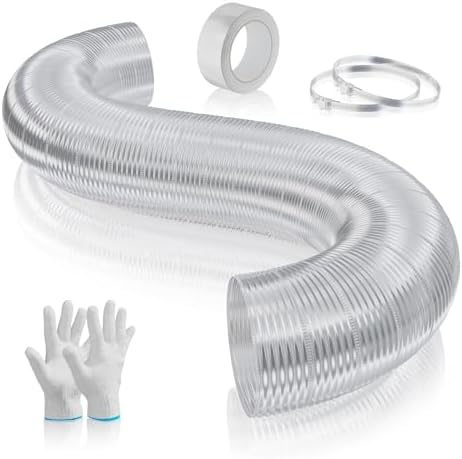 Amazon.com: HOOMESUN 5 Feet Semi Rigid Dryer Duct, 4 Inch Dryer Vent ...