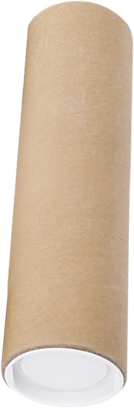 Cardboard Postal Tubes + Plastic End Caps Strong A1 625MM X 76mm ...