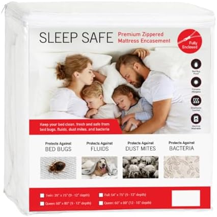 Clean Rest Pro Waterproof, Allergy and Bed Bug Blocking Mattress ...