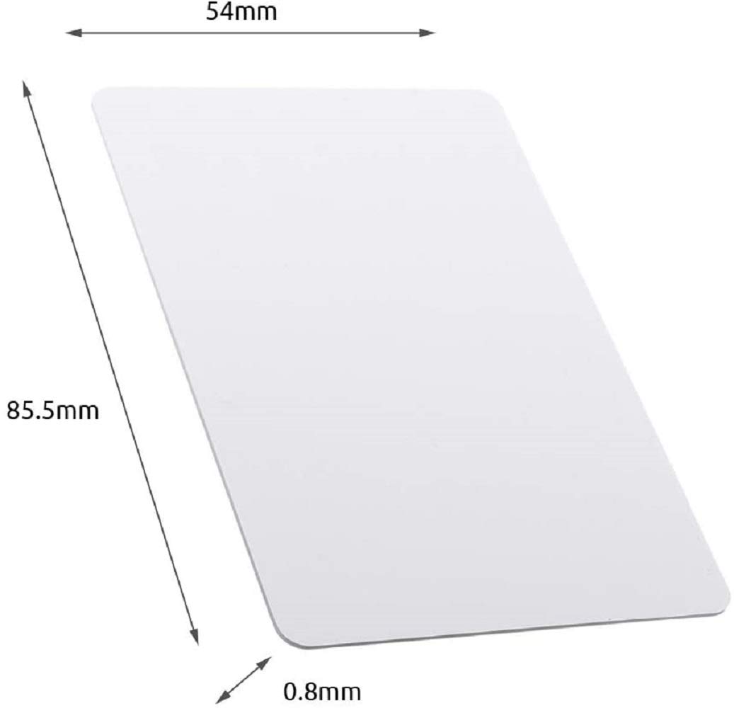 Buy WHNOATOC Printable Plastic Blank White PVC ID Cards for Canon ...