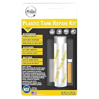 Amazon.com: Plastic Tank Repair Kit, 2 oz Container Size, 1 to 1, White ...