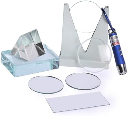 Buy Amtrox Optical Lens Set of 9 Material in Kit for Science Projects ...