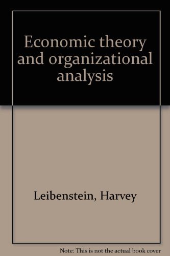 Amazon.com: Economic Theory and Organizational Analysis: Harvey ...