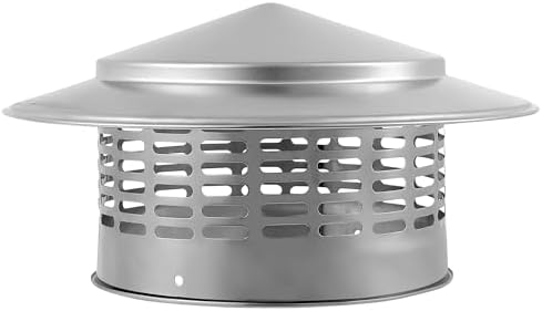 Amazon.com: Tandefio 6 Inch Stove Pipe Cap Chimney Cap Stainless Steel ...