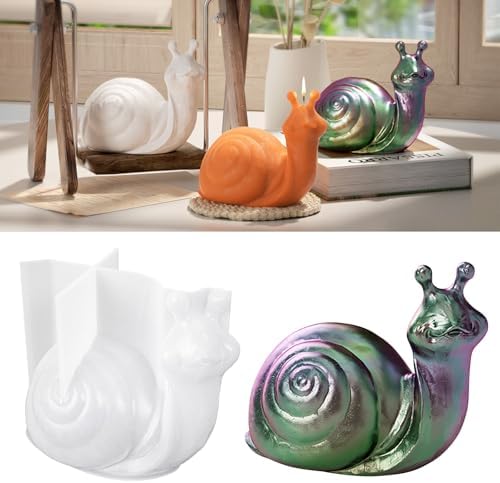 Amazon.com: LET'S RESIN Snail Silicone Molds for Epoxy, 3D Large Flower ...