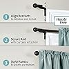 Amazon.com: Zenna Home Curtain Rods for Windows 48 to 120 Inches ...