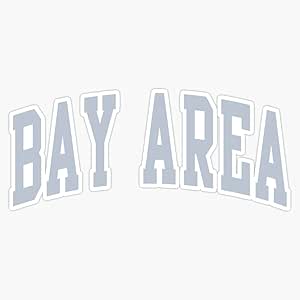 Amazon.com - Bay Area Blue Varsity Lettering Vinyl Sticker Waterproof ...
