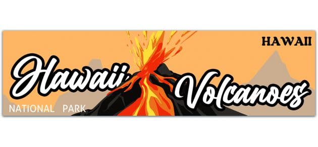 Amazon.com: Hawaii Volcanoes National Park Sticker | Bumper Sticker ...