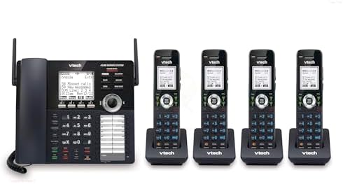 Amazon.com : Bundle of VTech AM18447+ (4) AM18047 4-Line Expandable ...