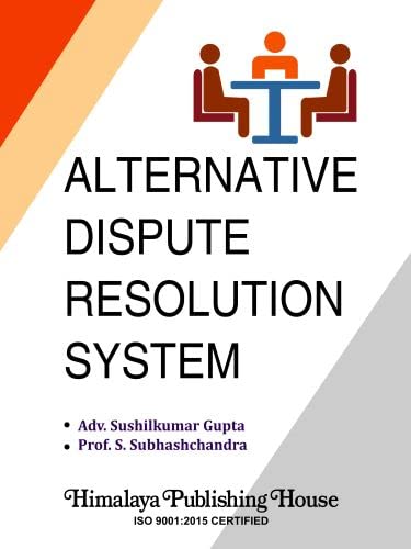 Buy Alternative Dispute Resolution System Book Online at Low Prices in ...