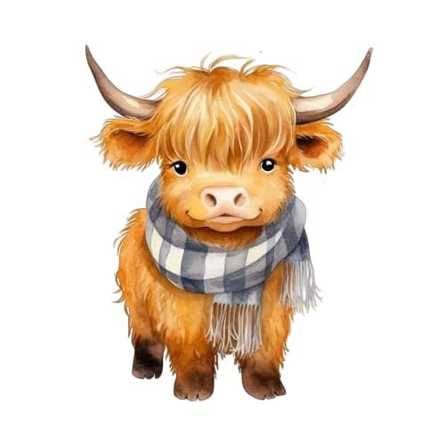 Amazon.com: Highland Cow Fabric Panel for quilting crafting sewing ...