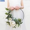Amazon.com: Worown 6 Pack 12 Inch Black Metal Hoops, Metal Rings for ...